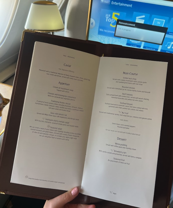 Emirates First Class A380 Review | RoundAbout Travel